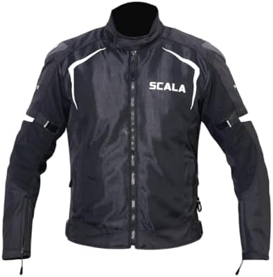 SCALA GEARS 100% Polyester Moto Rider Jackets Protection and Abrasion ...