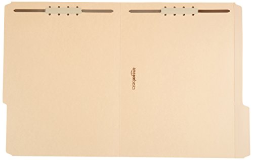 Amazon Basics Manila File Folders with Fasteners - Letter Size, 50-Pack