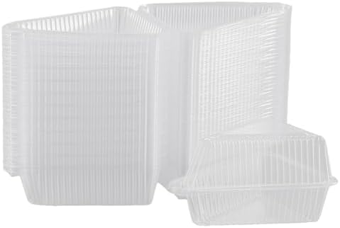 MAHIONG 200 Pcs Cake Slice Boxes, Individual Cheesecake Boxes Holder ...