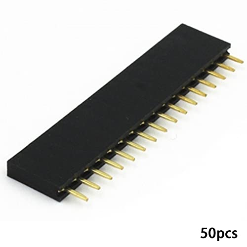 50pcs Single Row Pin Female Header Strip 16 pin PCB Board Female Pin ...