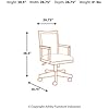 Amazon.com: Signature Design by Ashley Hamlyn Traditional Home Office ...