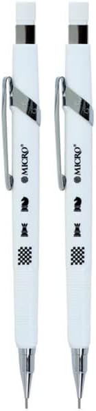Micro Jedo Mechanical Pencil 0.5mm, White Body Color, Pack of 2 ...