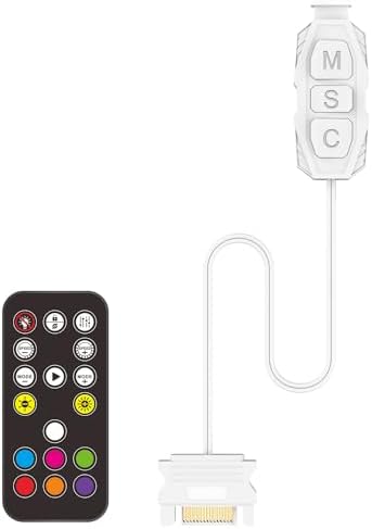 Amazon.com: ARGB Controller 5V 3PIN Aura PC RGB Controller, SATA Power ...