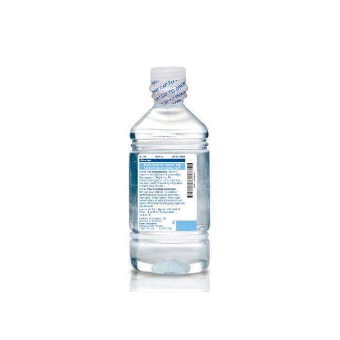 Amazon.com: Sterile Water for Irrigation Pour Bottle 1000ml : Health ...