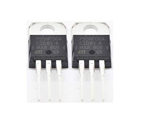 RISARYA P55NF06/P55 50A 60V N-CHANNEL POWER MOSFET TRANSISTOR TO-220 ...