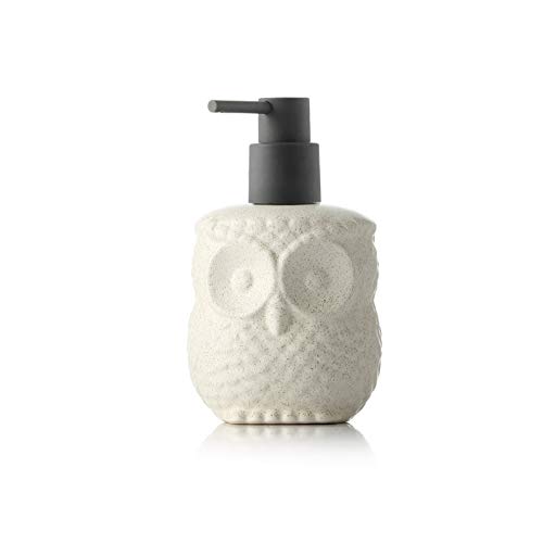 Layboo Owl Shape Nordic Style Ceramic Hand Soap Dispenser, Decorative ...