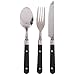 Amazon.com: Coleman Stainless Steel Flatware Set with Plastic Handles ...