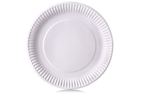 GoCoPack Paper Plates: Pack of 100-7″ (18cm) White Paper Plates ...