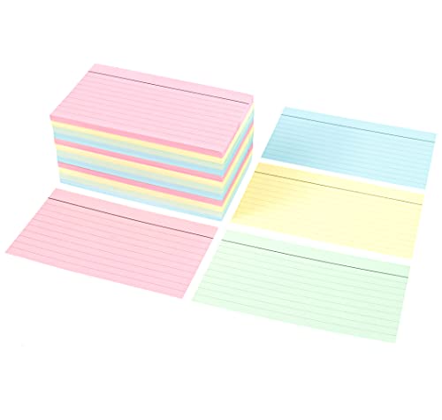 Snapklik.com : 1InTheOffice Index Cards 3 X 5 Ruled Pastel Colored