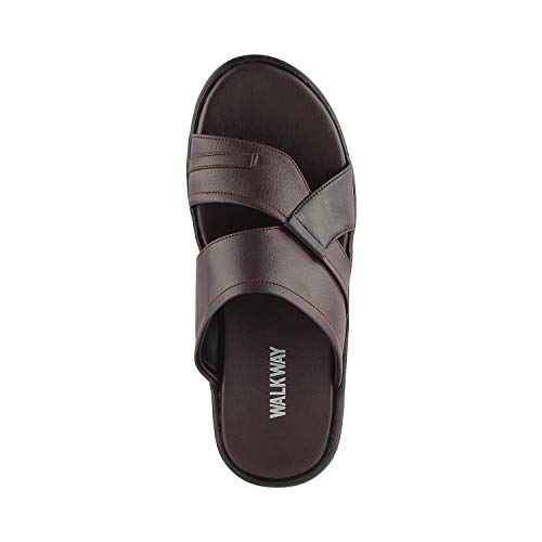 Buy Walkway mens 16-8578 Brown Slippers - 6 UK (16-8578) at Amazon.in