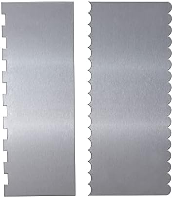 Amazon.com: 3 Pieces Stainless Steel Cake Scraper 10 Inch and Sided ...