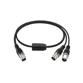 Amazon.com: PNGKNYOCN BNC Female to Dual BNC Female Connector Adapter ...