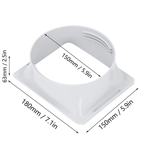 Portable Window AC Exhaust Hose Coupler Universal Thread Design ABS ...