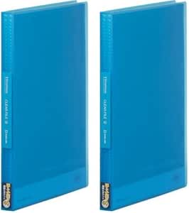 Amazon.co.jp: キングジム クリアファイル シンプリーズ 透明 40ポケット A4タテ 青 186TSPW-B (× 2) : 文房具・オフィス用品