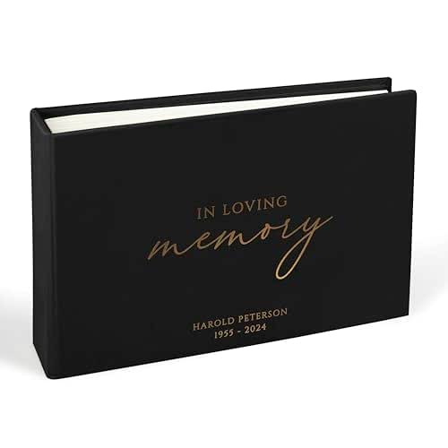 Amazon.com: in Loving Memory Album | Personalized Memorial Condolence ...