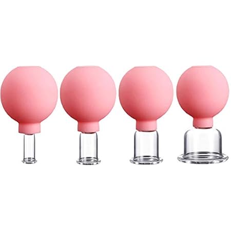 Amazon.com : 4 Size Facial Cupping Therapy Set Glass, Eye Face Vacuum ...