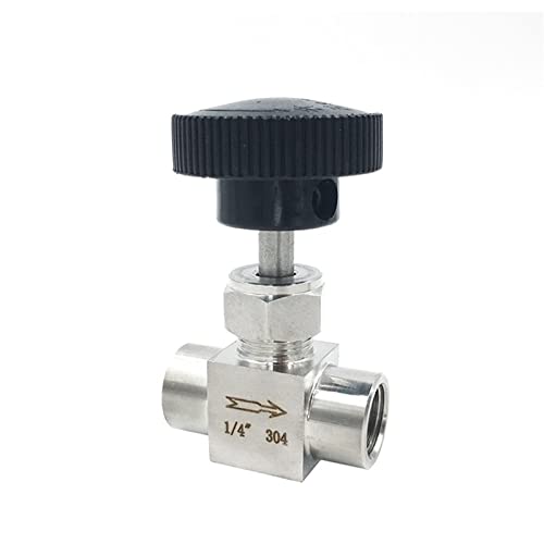 KENID 1Pcs 304 Stainless Steel Valve 1/8 1/4 3/8 1/2 Inch BSP Equal ...