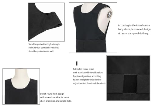 Fotrsta Covert Stab Vest, Tactical Anti Knife Waistcoat Anti Knife Stab ...