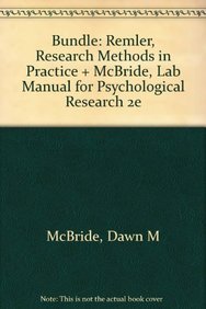 Amazon.com: BUNDLE: Remler, Research Methods in Practice + McBride, Lab Manual for Psychological ...