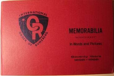 Memorabilia "Minnesskrift" of the International Order of Runeberg, 1898 ...