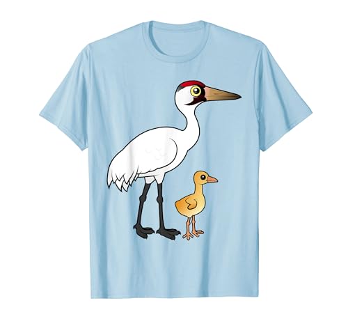 Cute Whooping Crane by Birdorable