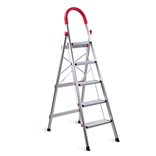 Snapklik.com : 5 Step Ladder, Tall Step Ladder, Handgrip Folding Step ...