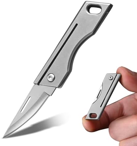 Amazon.com: ITOKEY Small Pocket Knife, EDC Folding Knives, Titanium ...