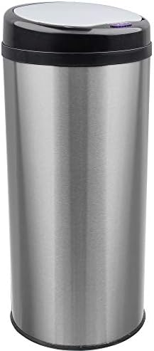 Brabantia 60 Litre Large Kitchen Touch Bin (Brilliant Steel/Matt Black ...