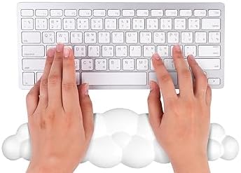 Amazon.com : Angel Wing Cloud Keyboard Wrist Rest, Soft Leather Memory ...