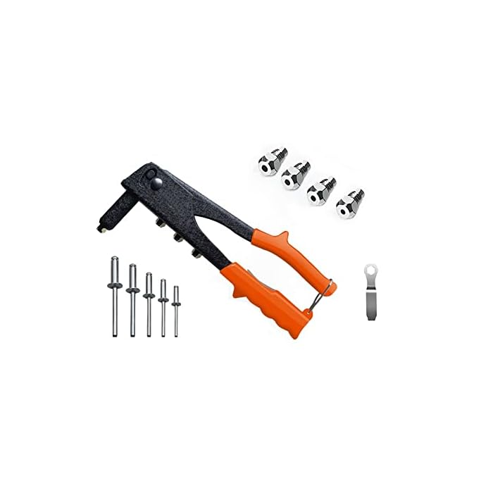 Buy GSK Cut® Non Slip 10" Rivet Gun and Rivets, Riveter Nail Gun, Pop ...