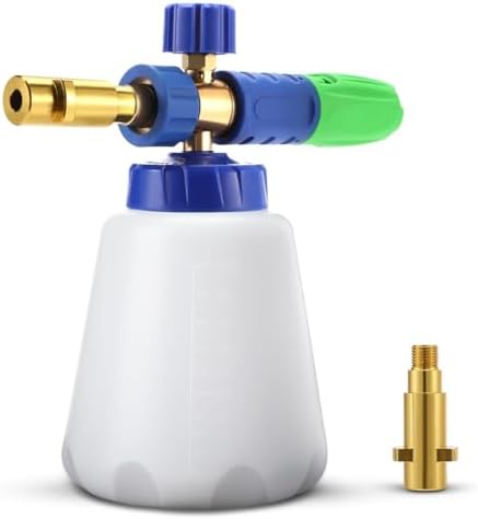 Geegear Schaumkanone, 1L Schneeschaumlanze für Kärcher K2 K3 K4 K5 K6 ...