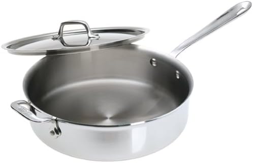 Amazon.com: All-Clad Stainless 4-Quart Saute Pan: All Clad Deep Fry Pan ...