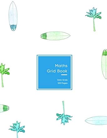 Amazon.com: Maths Grid Book: 5mm size graph paper grid book for ...