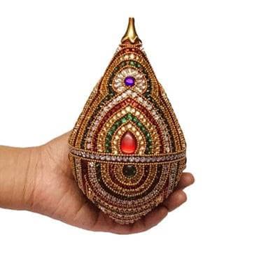 Buy Enterprises Kaustubh Creations Decorated Coconut Shagun Nariyal ...