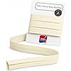 Ivory Bias Binding Tape 25mm 1 Inch 10 Metres - Pre-Folded Single-Fold ...