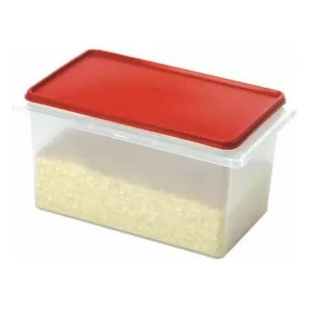 Tupperware 5 kg Rice Keeper plastic Grocery Container (Red) : Amazon.in ...
