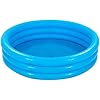 Intex 59416NP Crystal Blue Three Ring Inflatable Paddling Pool 1.14m x ...