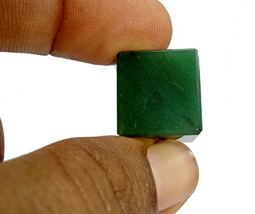 Green jade Cube Stone cube crystal healing Cub healing stone 15-20 MM ...