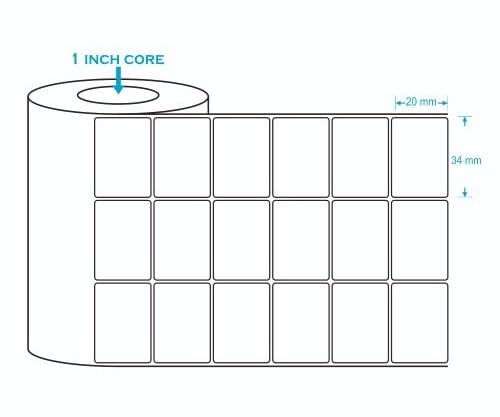 Techxtra 34 x 20 3UPs Barcode STICKER/5000 PCS PER ROLL (TXI3420) for ...