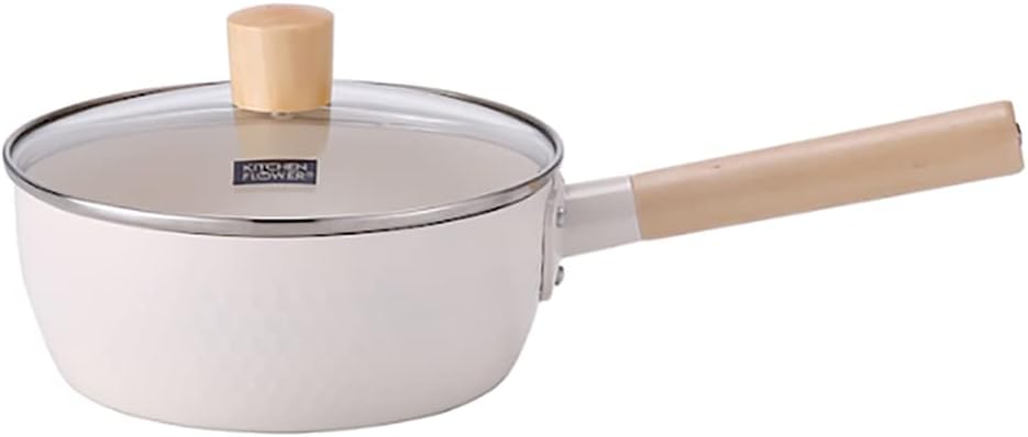 Amazon.com: Cookin IH Induction Ceramic Sauce Pot with Wood Handle and ...