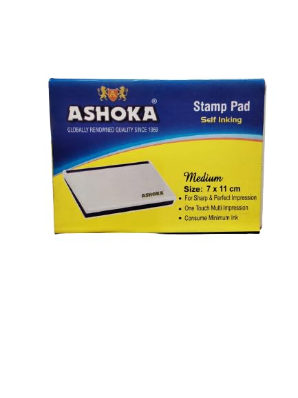 Ashoka Stamp PAD Size 7 X 11 CM (Pack of 2) : Amazon.in: Office Products