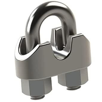 M5 Wire Rope Cable Clip Grip Steel Rope Cable Clamp – U Clips Clamp ...