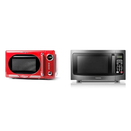 Nostalgia Retro Compact Countertop Microwave Oven - 0.7 Cu. Ft. - 700 ...