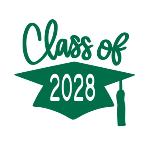Amazon.com: Class Of 2028 Graduation Cap Vinyl Decal, Graduation T ...