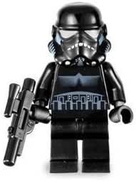 LEGO Star Wars Minifigure, Black Shadow Trooper with Blaster Gun (2007 ...