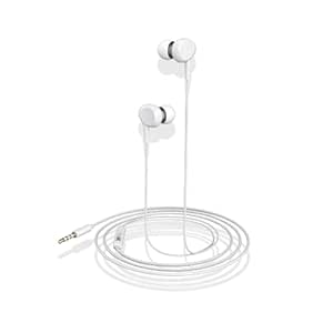 WALTA ELITE Oval in-Ear Wired Headphones with Mic (White) 32 Ohm ...