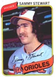 Amazon.com: 1980 Topps Baseball Card #119 Sammy Stewart : Collectibles ...
