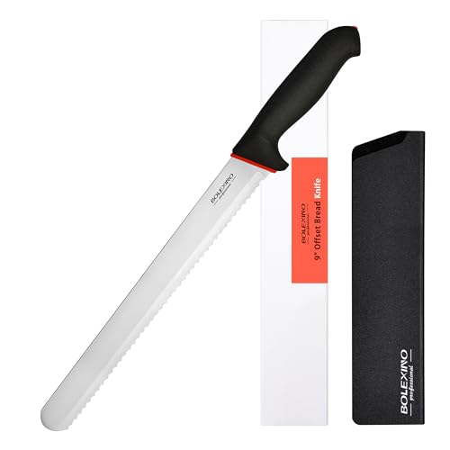 Snapklik.com : 12 Inch Serrated Bread Knife Wide Wavy Edge Knife ...