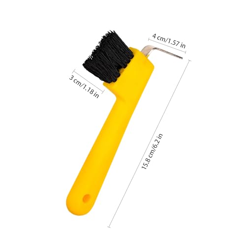 HIXNUG Horse Hoof Pick Brushes Horse Brush with Rubber Handle Grooming ...