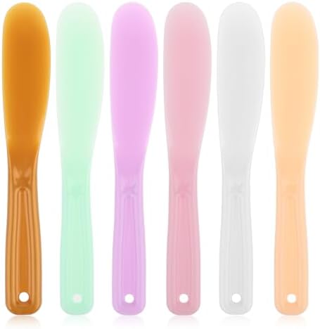 Amazon.com : Molain 10Pcs Plastic Cosmetic Spatula Reusable Cosmetic ...